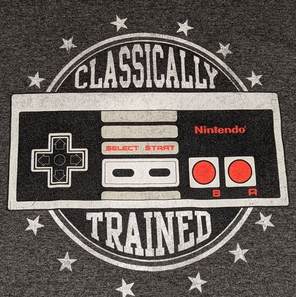 Nintendo | Shirts | Mens Xxl Classically Trained Nintendo Nes Tshirt ...